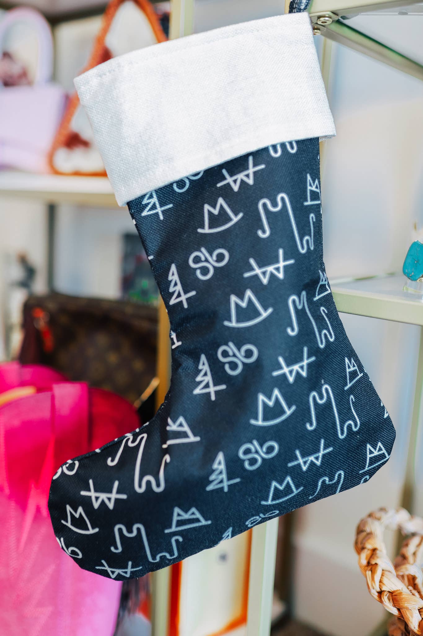Black Brand Christmas Stocking – Gambler's Grace Boutique